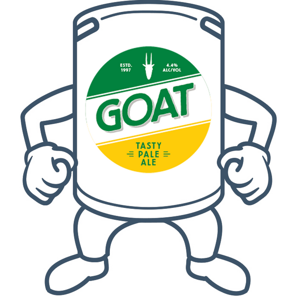 Mountain Goat Tasty Pale Ale 50lt Beer Keg - Kegs on Legs