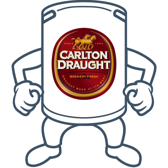 Carlton Draught 50lt Beer Keg - Kegs on Legs