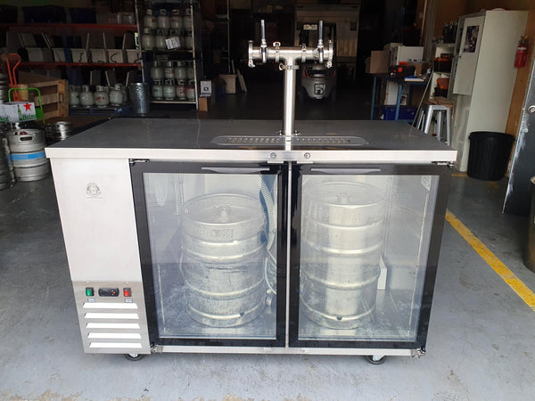 Double Door Keg Fridge Complete Package - Kegs on Legs