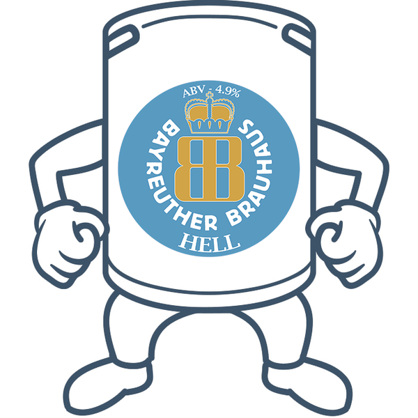 Bayreuther Brauhaus Helle 50lt German Beer Keg - Kegs on Legs