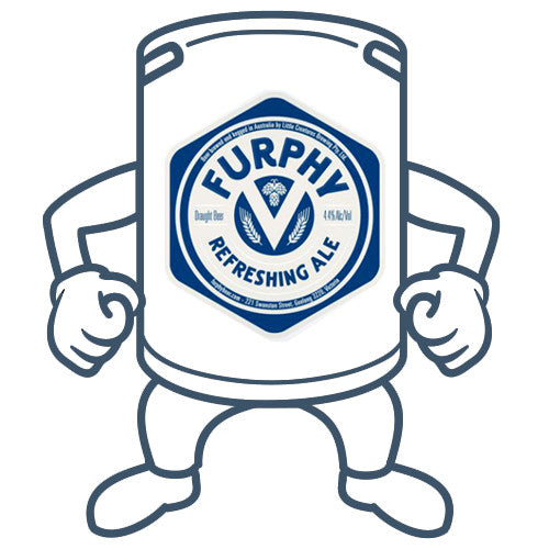 Furphy Refreshing Ale 50lt Beer Keg - Kegs on Legs